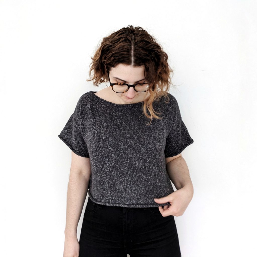 BEGINNER BOXY CROP KNITTING PATTERN by KNITS PLEASE – Knits Please